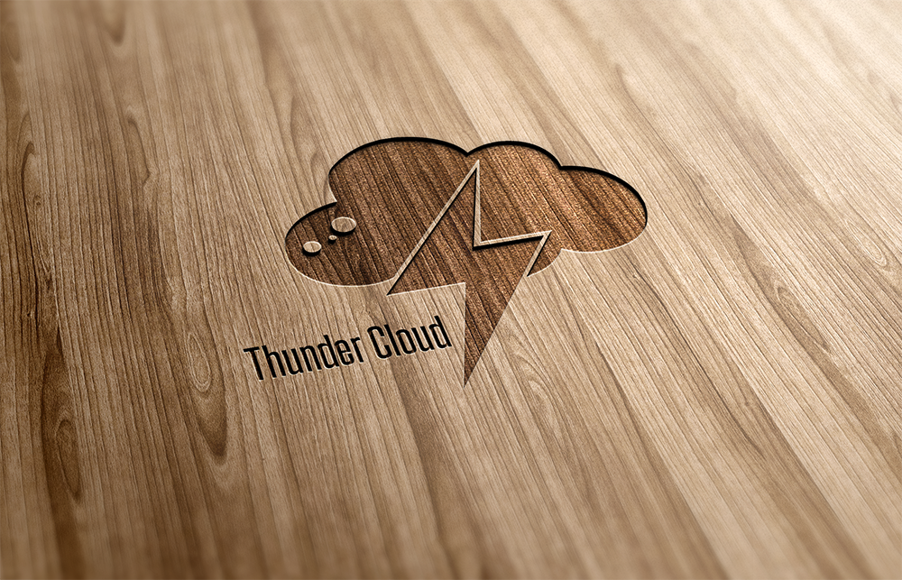 Thunder Cloud Logo Design, a Branding & Logo Template by Florin Chitic