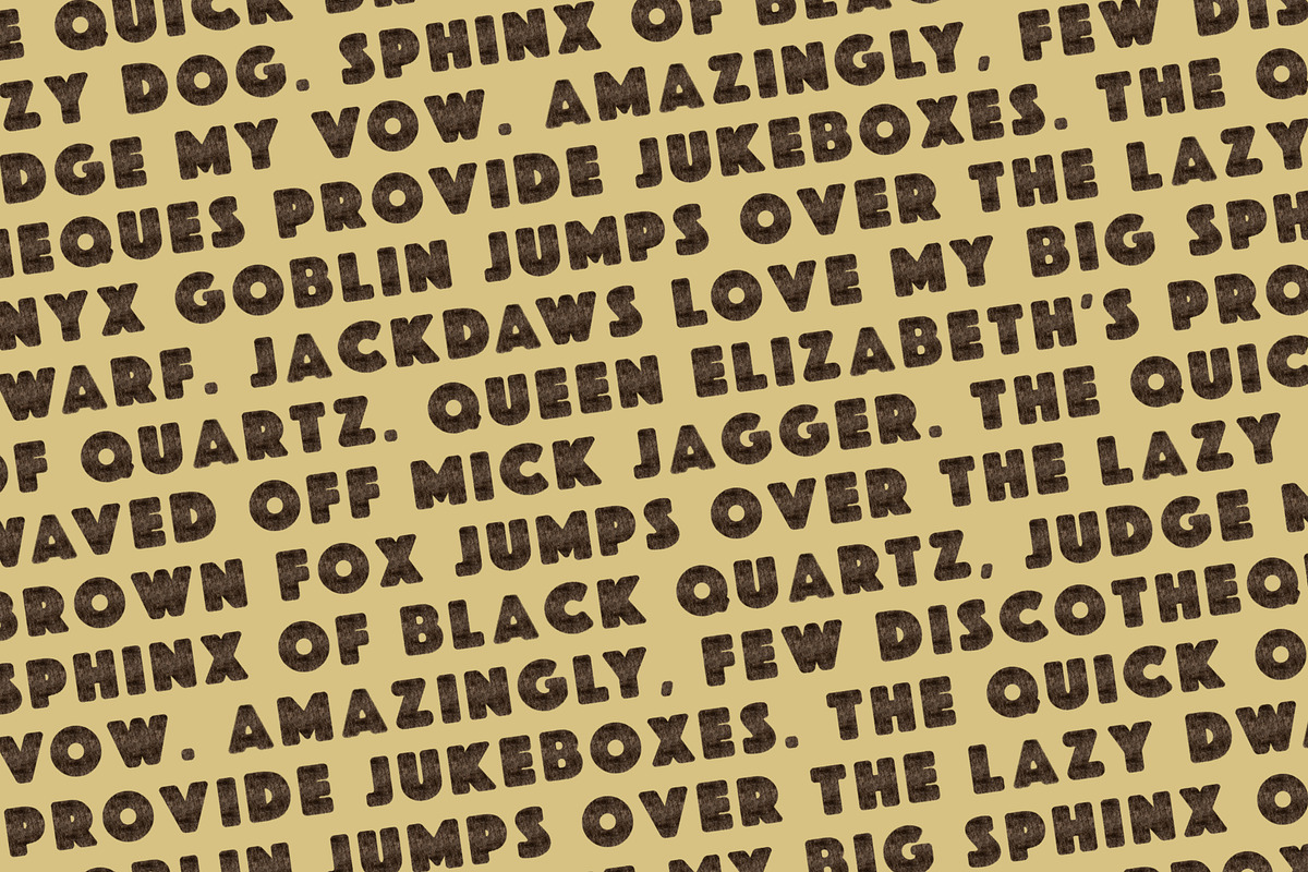 Bear Fur Bitmap Font, a Sans Serif Font by Loudoun Design Co.