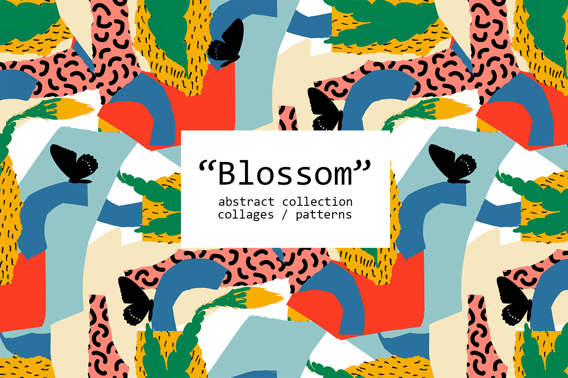 BLOSSOM Abstract Collection, a Pattern Graphic by Katerina Osa