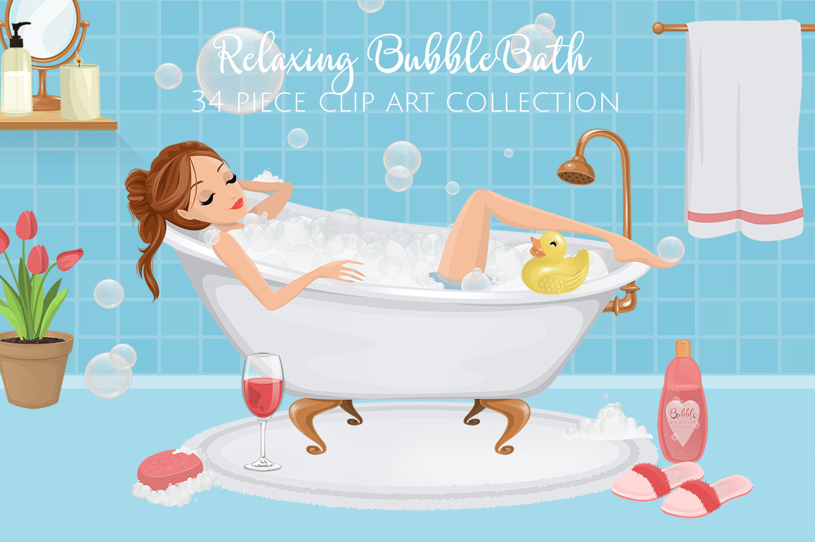 Bubble Bath Illustrations, an Illustration by Dapper Dudell