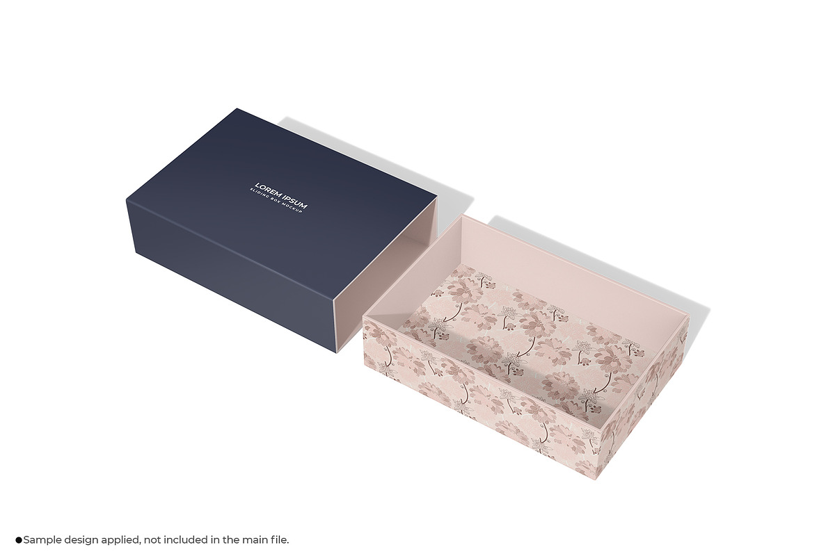 Rectangular Sliding/Drawer Box Mockup