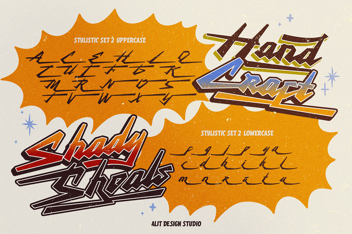 Handrich Typeface, a Script Font by alit design