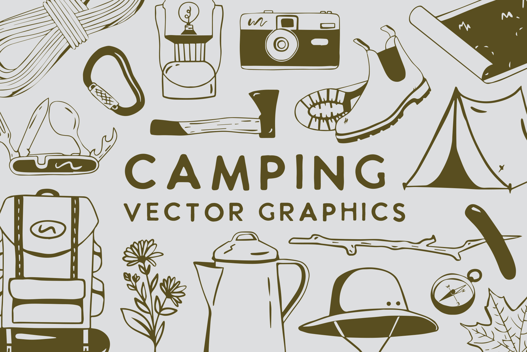 Camping Vector Graphics, an Icon by Sydney Paige