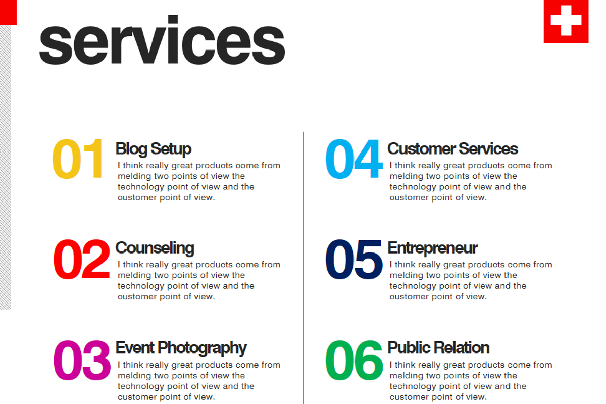Oldskool Swiss PowerPoint Template, a Presentation Template by Warna Works
