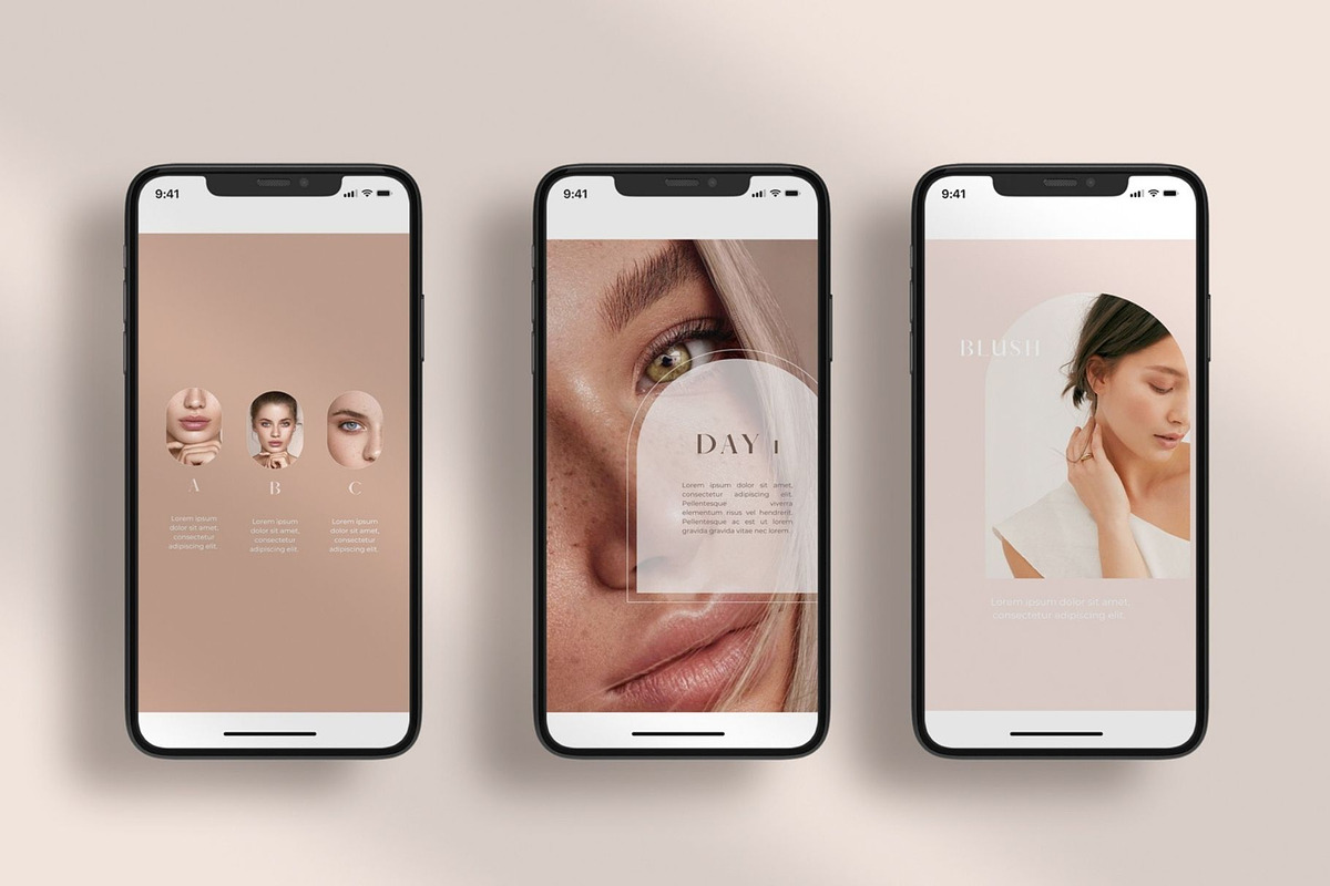 ROUGE - Beauty IG Templates Canva, a Social Media Template by Studio ...
