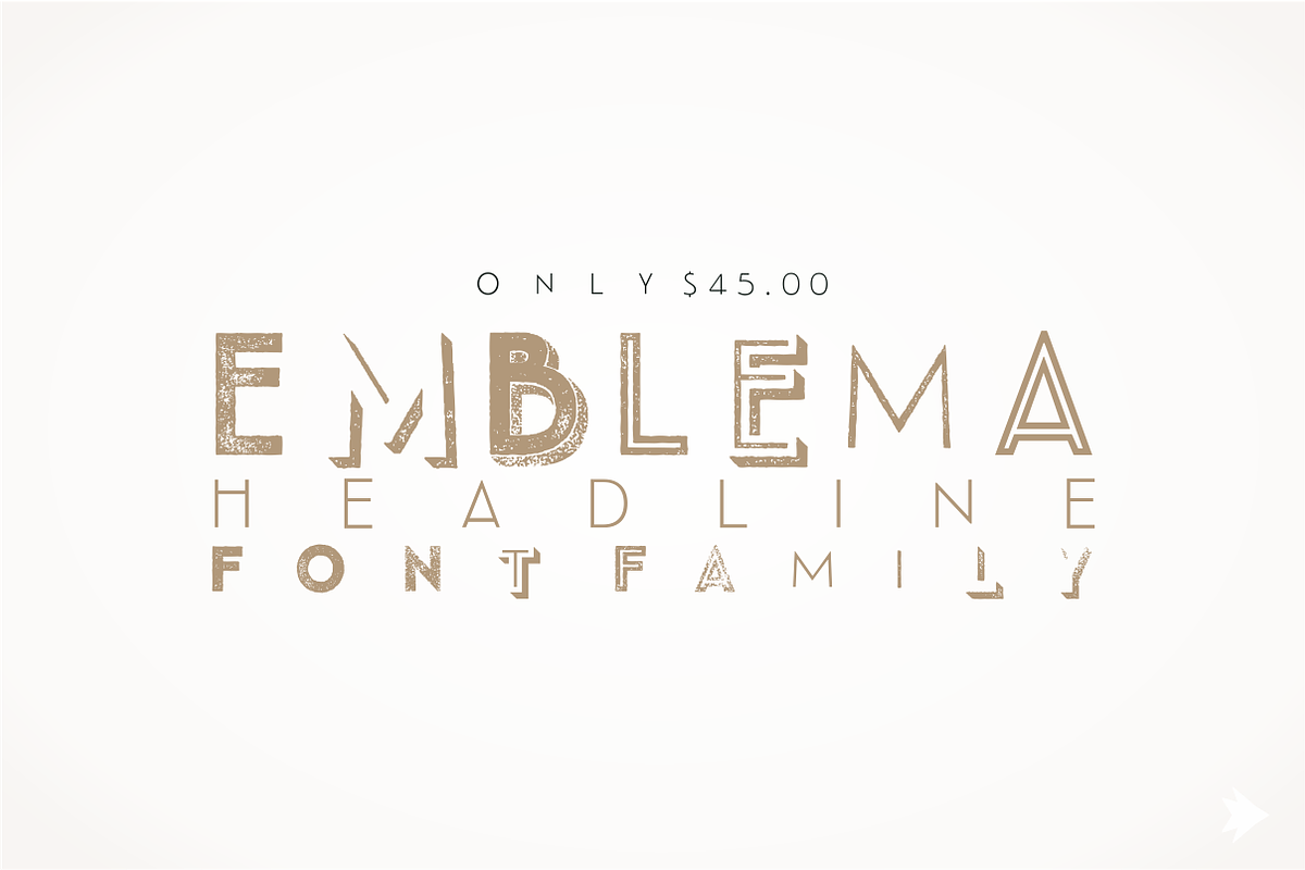 Emblema Headline 1BASIC, a Sans Serif Font by graffistyling