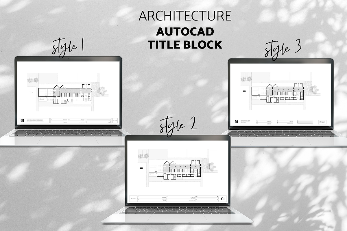 Architect Title Block Template, a Presentation Template by yesitisprintable