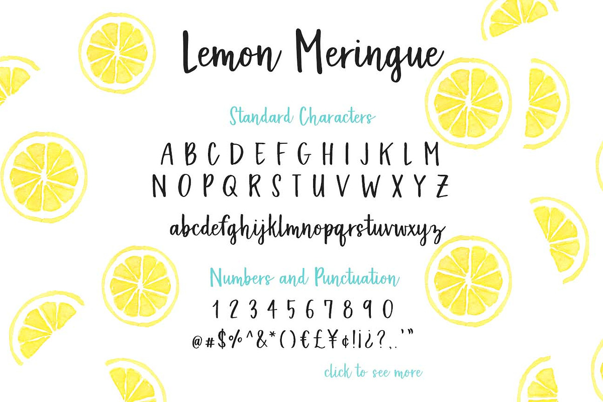 Lemon Meringue Font, a Script Font by Jane Yu Designs | Creative Market