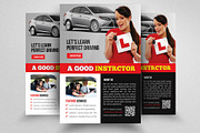 Driving School Flyer Template, a Flyer Template by Design Up