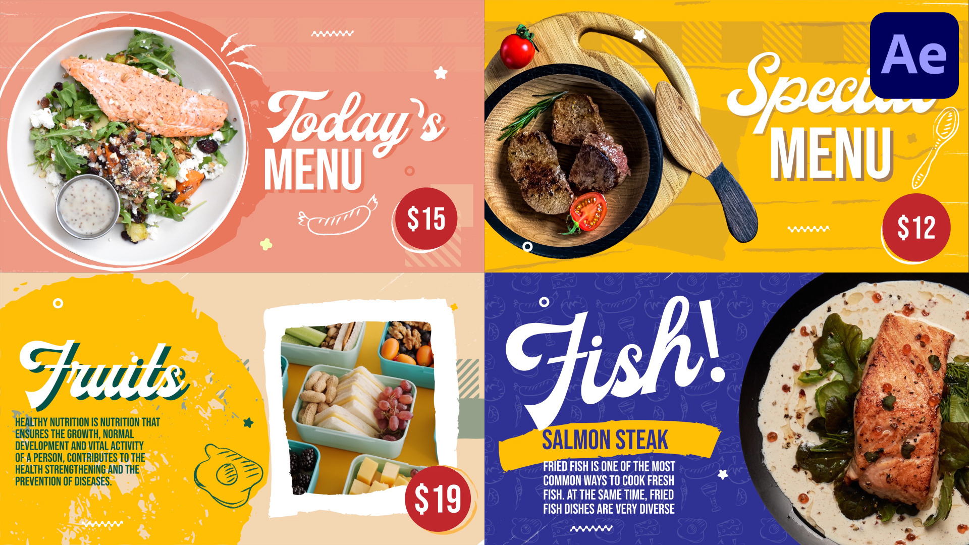 Restaurant Food Menu | After Effects