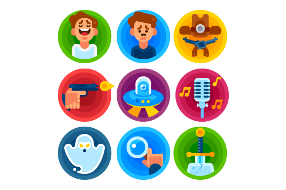 Film Genres Icon Set, an Icon by JulyPluto