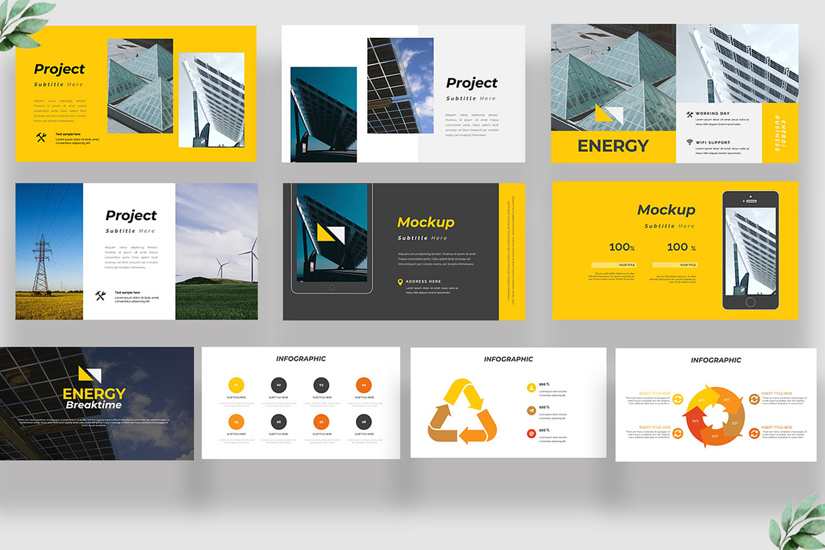 Energy Google Slides Template, a Presentation Template by Infinity ...