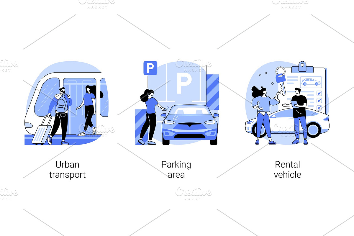 Car traffic abstract concept vector, an Illustration by Visual Generation