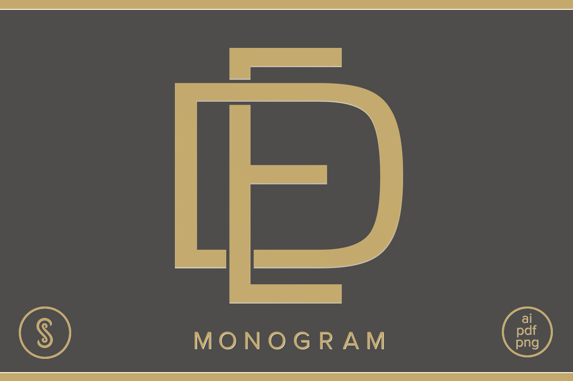 DE Monogram ED Monogram | Branding & Logo Templates ~ Creative Market