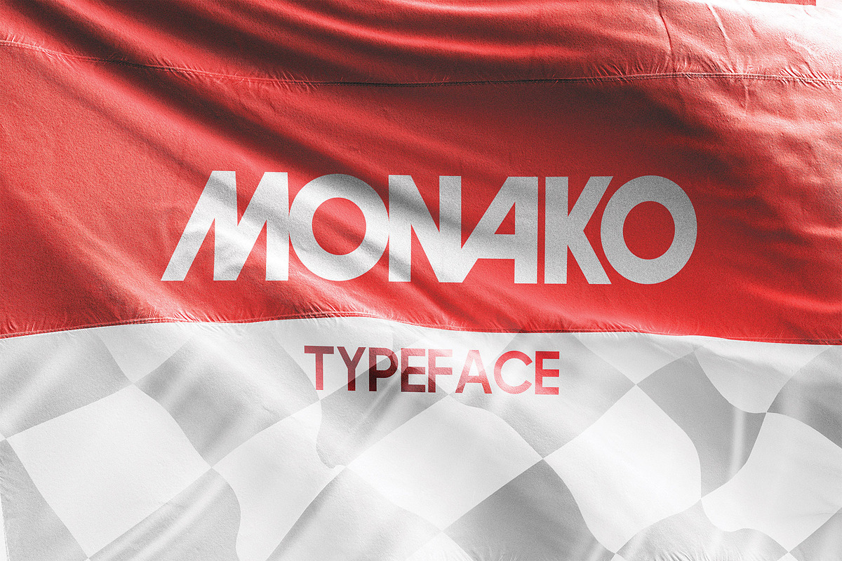 Monako Font, a Sans Serif Font by KAZER STUDIO