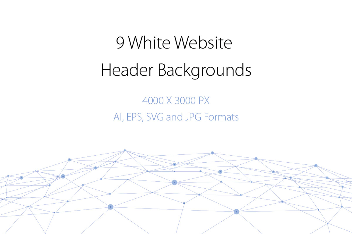 9 White Website Header Backgrounds, a Background Graphic by Creative Stall