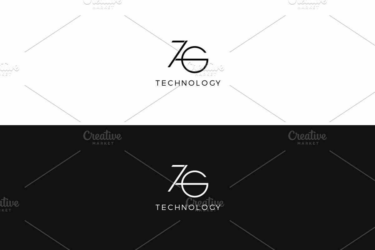ZG or 7G Logo, a Branding & Logo Template by drawzen