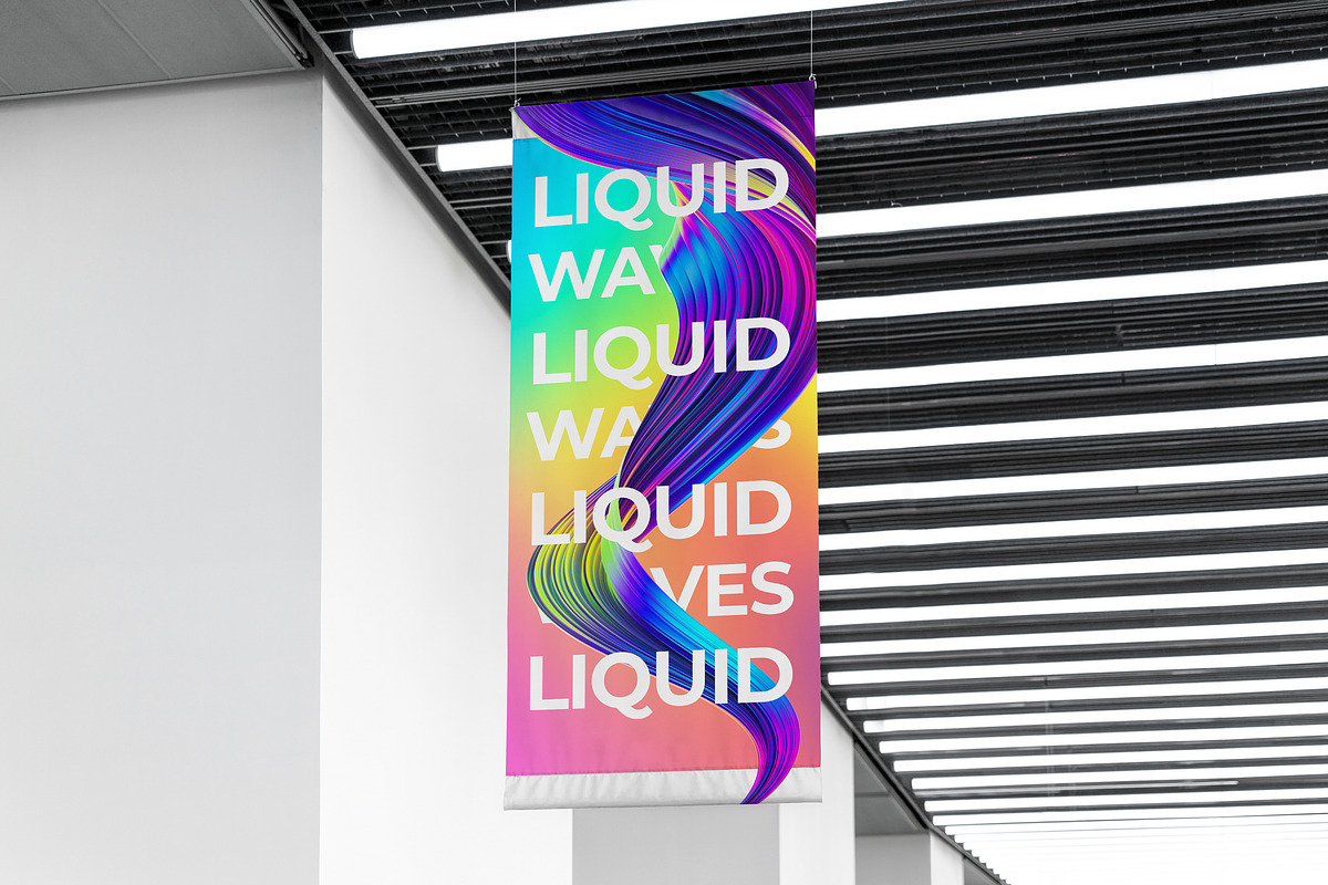 Abstract Liquid Waves, an Object Illustration by Mockups & Illustrations