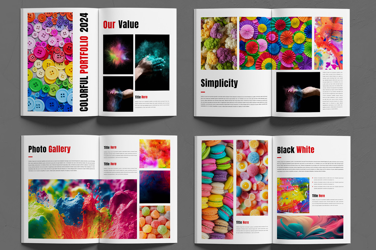 Colorful Portfolio Templates