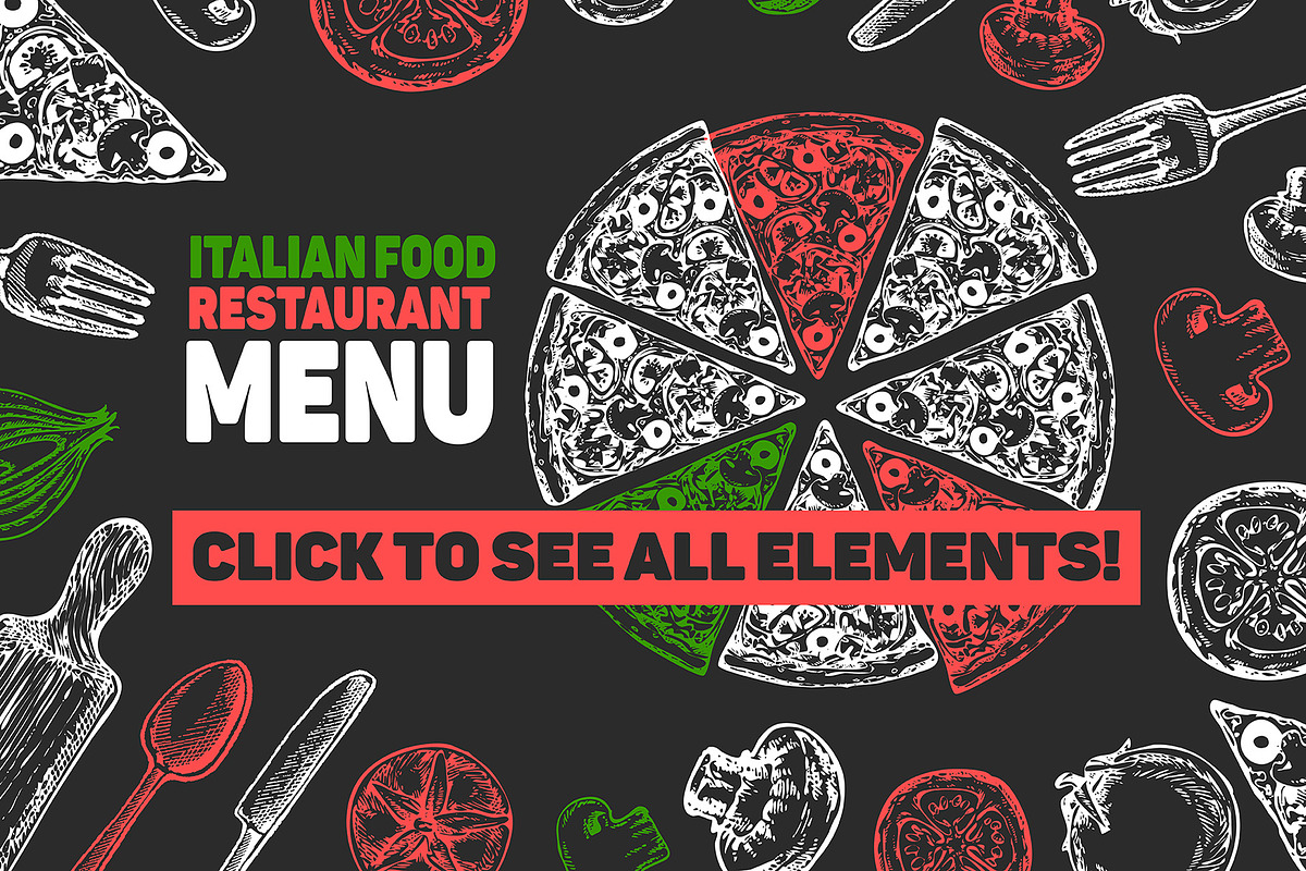Italian food menu template creator, a Brochure Template by Art Loft