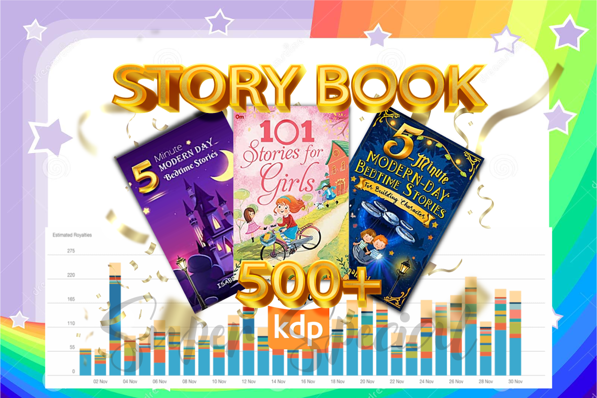 500+ STORY BOOK KEYWORD IDEAS (KIDS), an Object Graphic by ElimesherStudio