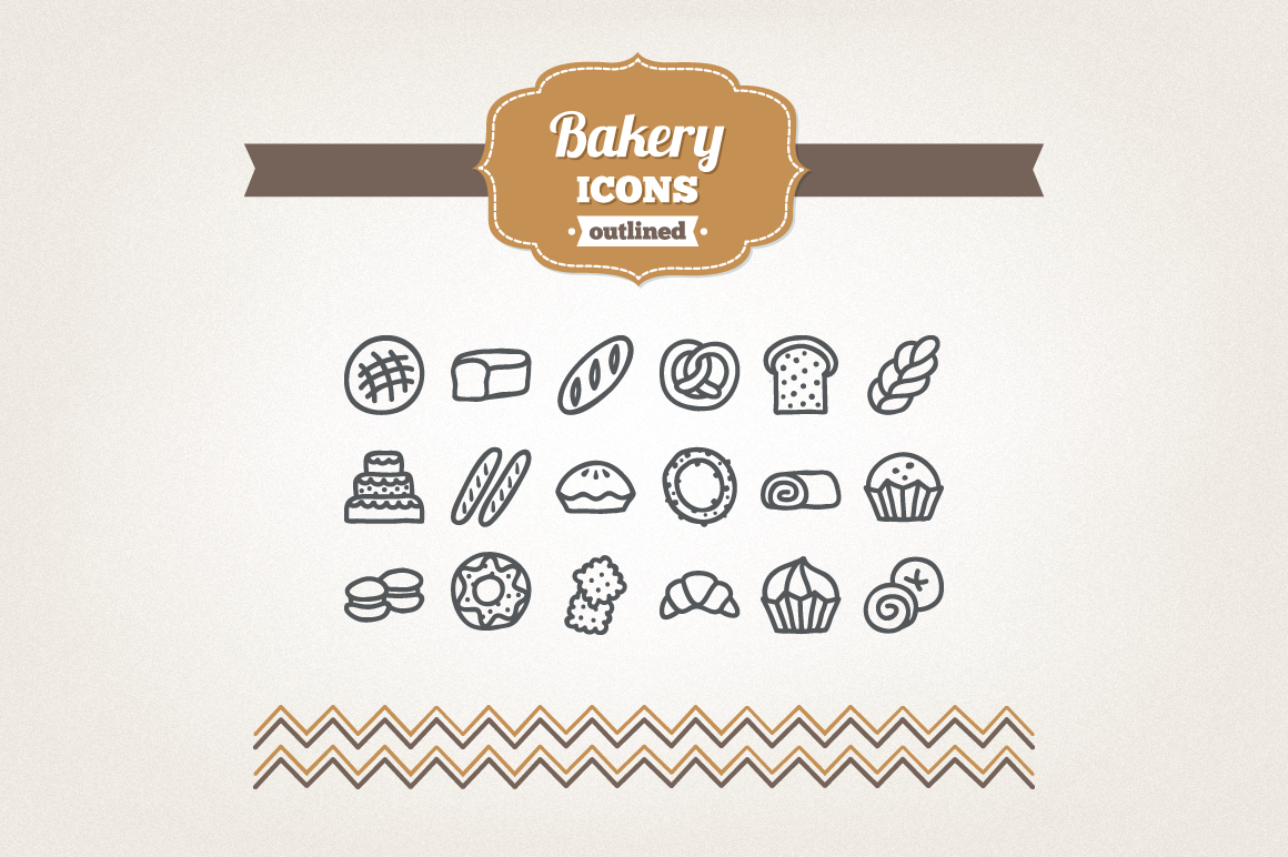 Hand drawn bakery icons | Icons ~ Creative Market