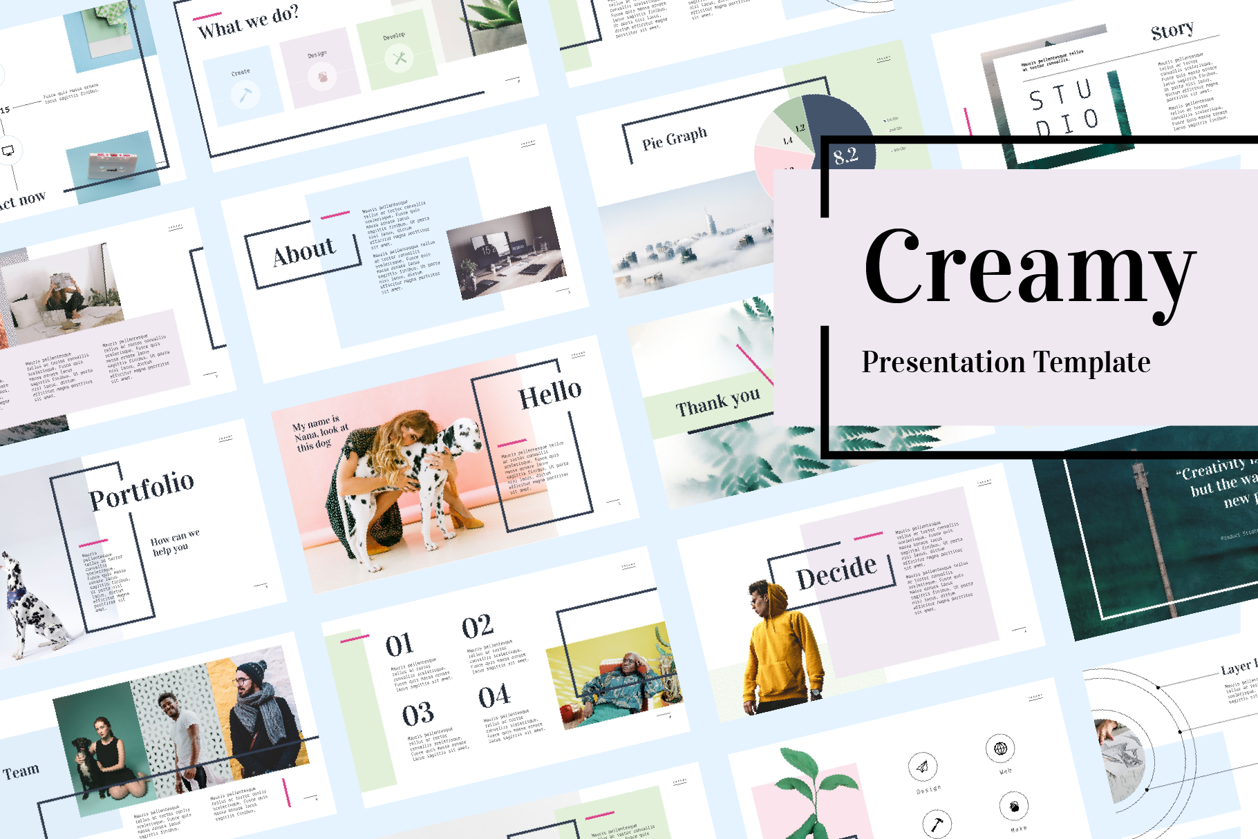 Creamy - Google Slides Template, a Presentation Template by chio.design ...