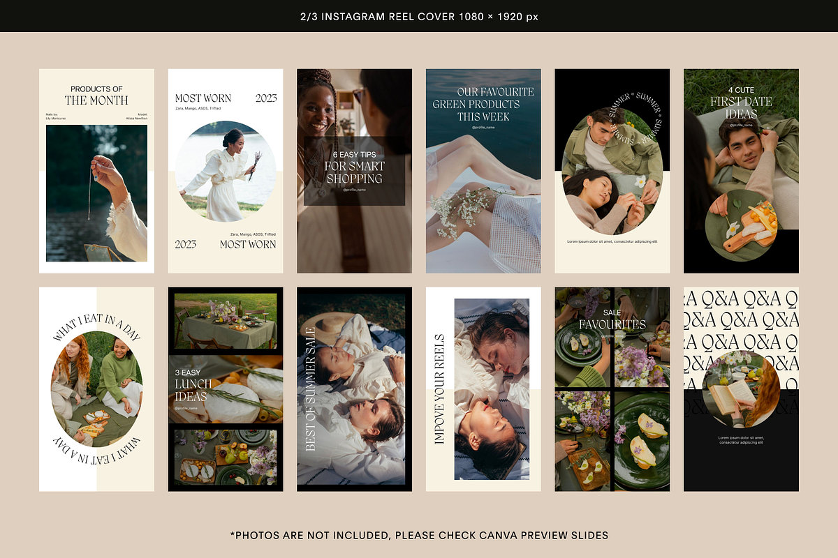 20 Beige Instagram Reel Covers Stories