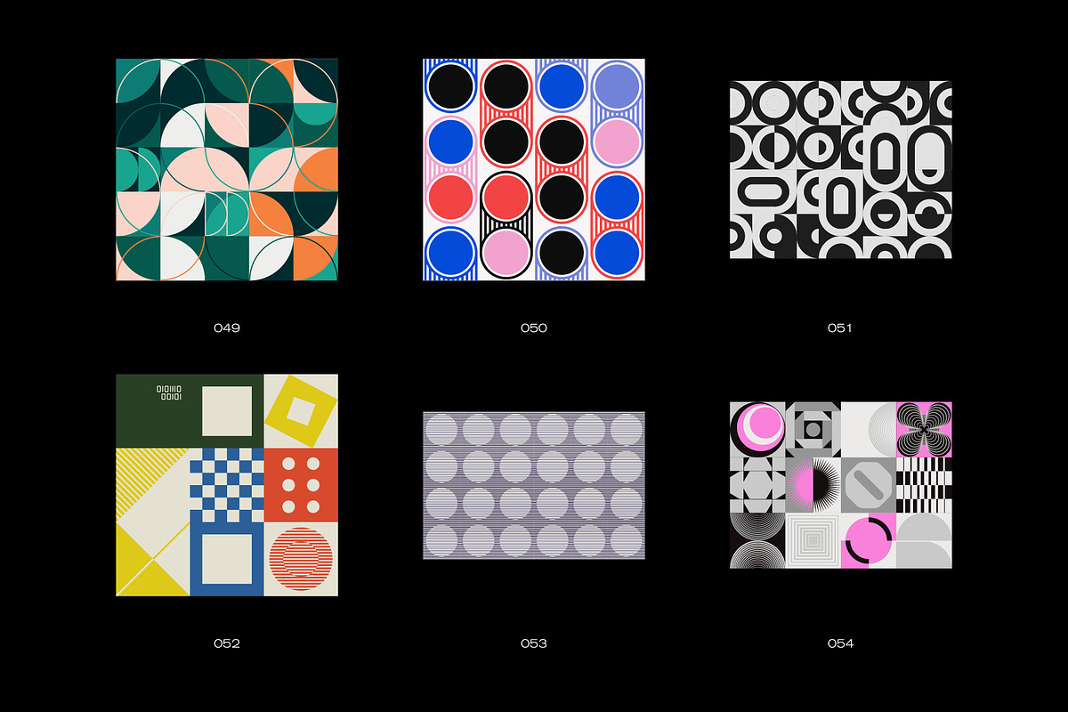 Generative Pattern Set 002, a Pattern Graphic by Normform