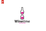 Wine Time Logo, a Branding & Logo Template by ft.studio