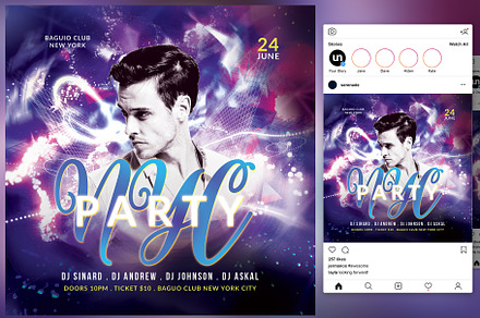 Night Flyer, a Flyer Template by KiraYamato Design Studio