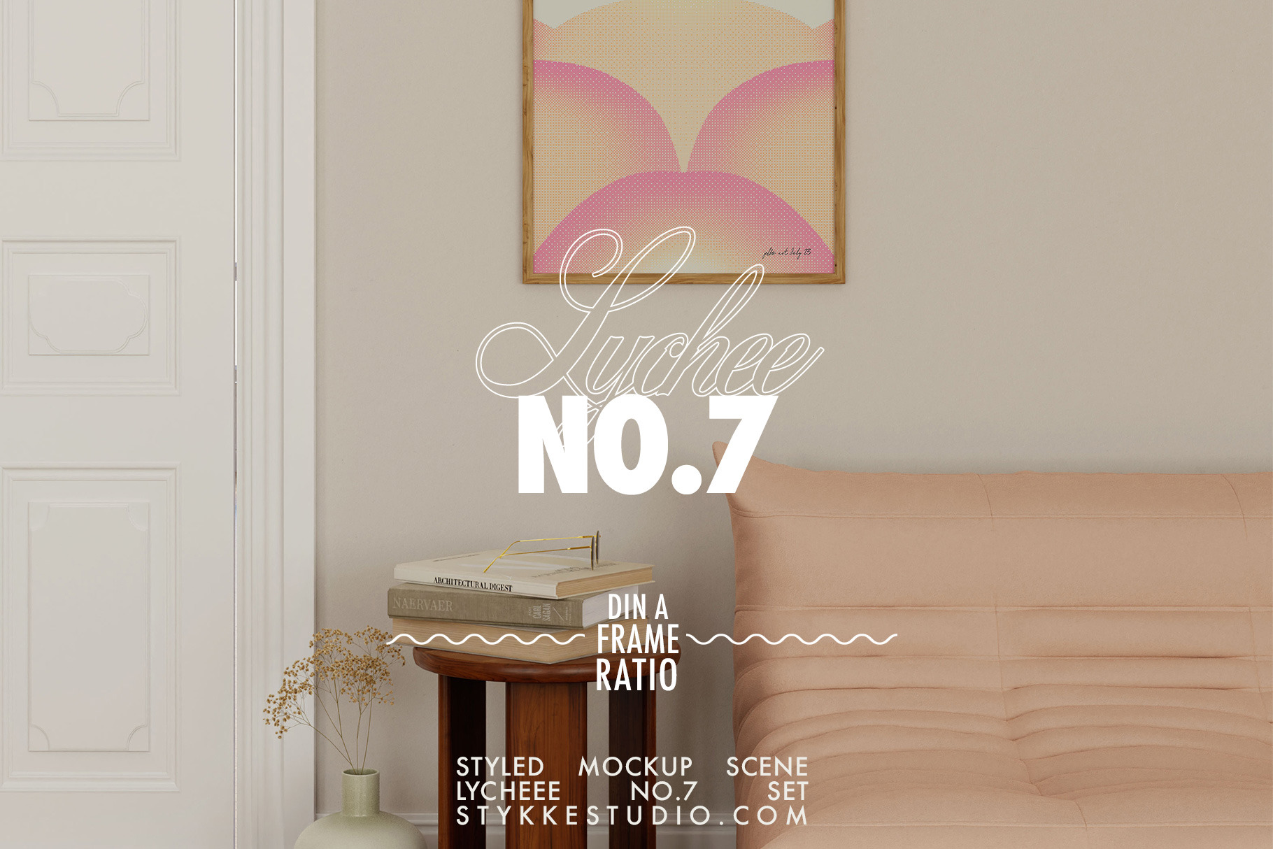 LYCHEE NO 7 | Frame Mockup Set, a Household Mockup by Stykke Studio