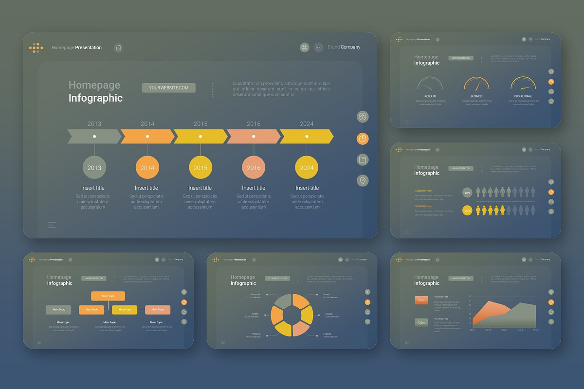 Homepage Keynote, a Presentation Template by NecrolitSlide | Creative ...