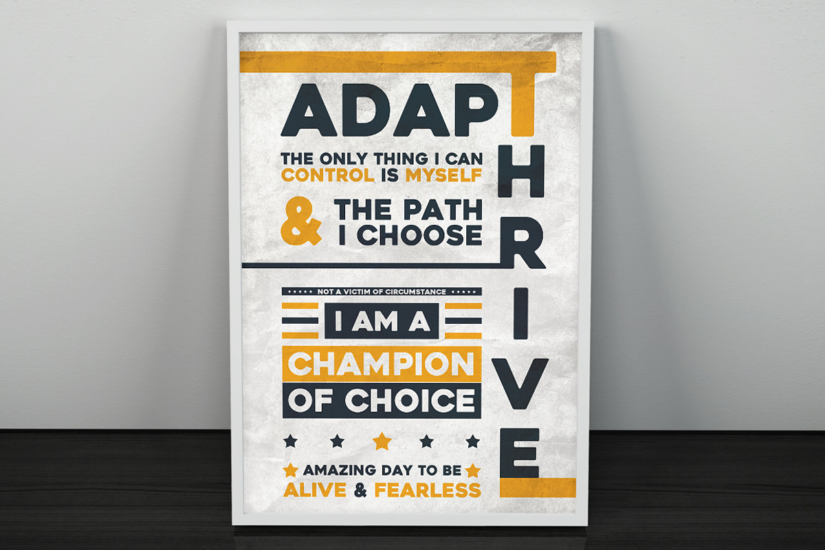 Motivational - Flyer/Poster, a Flyer Template by VectorMedia