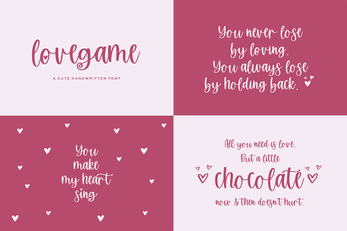 The Heart Font Bundle, a Script Font by Beck McCormick