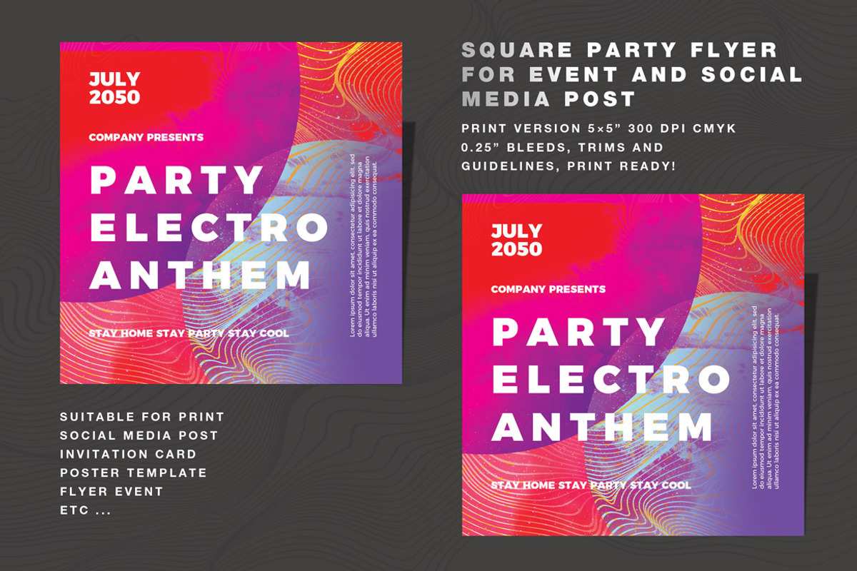 Abstract Party Vol 03 Flyer, a Flyer Template by feydesign