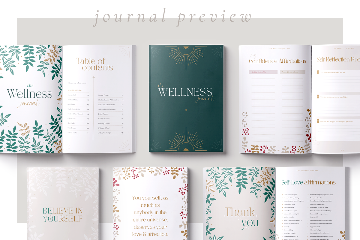 Wellness Journal | Printable | Canva