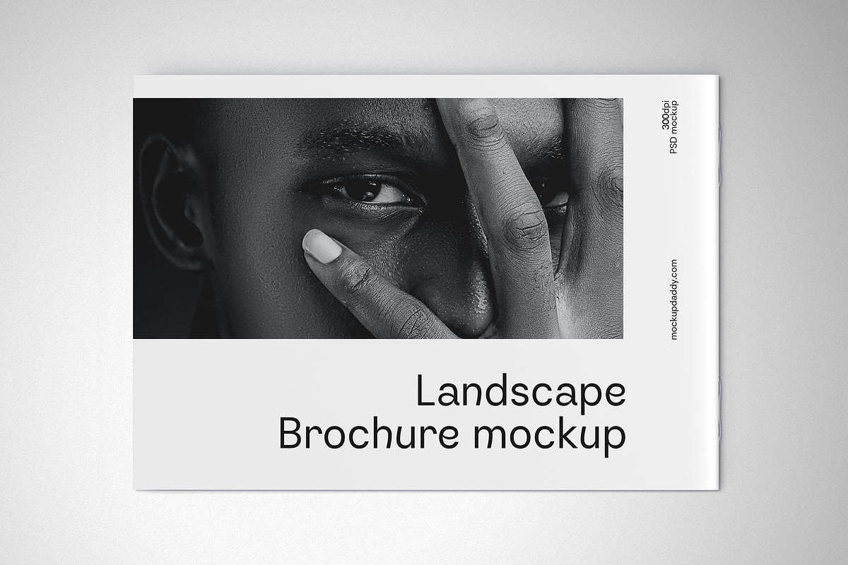 A4 Landscape Brochure Mockup, a Print Template by Mockupdaddy ...