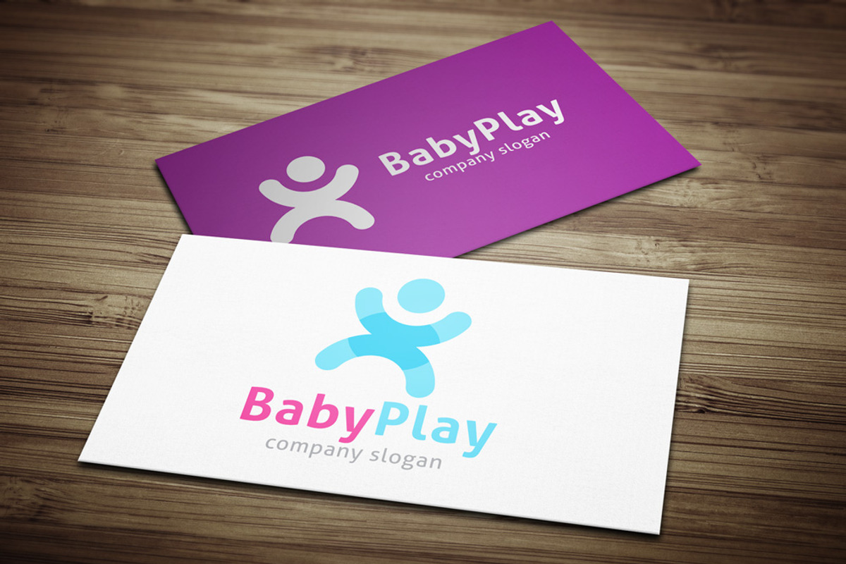 Baby Play logo, a Branding & Logo Template by Vectorwins Premium Shop