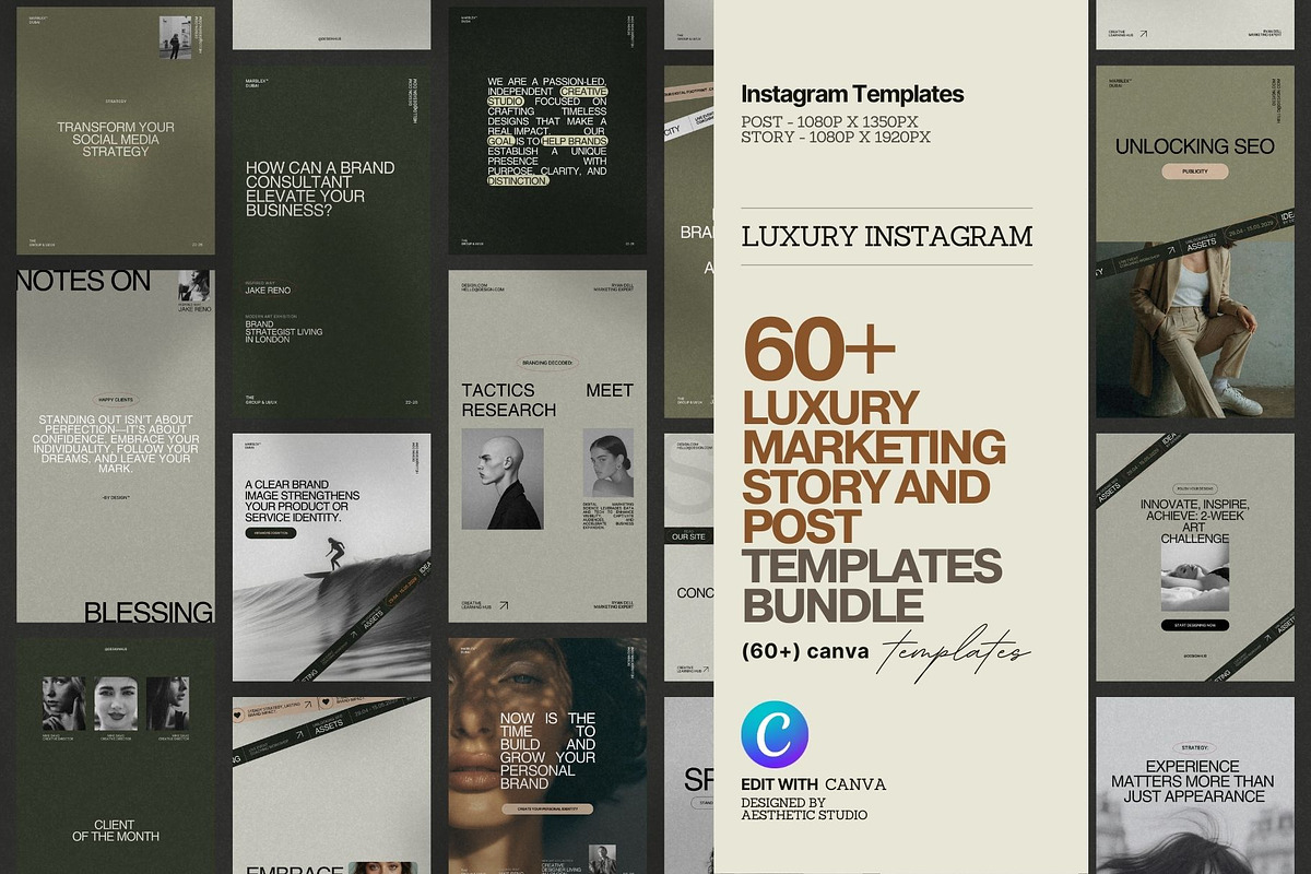 Canva Post & Story Bundle Templates