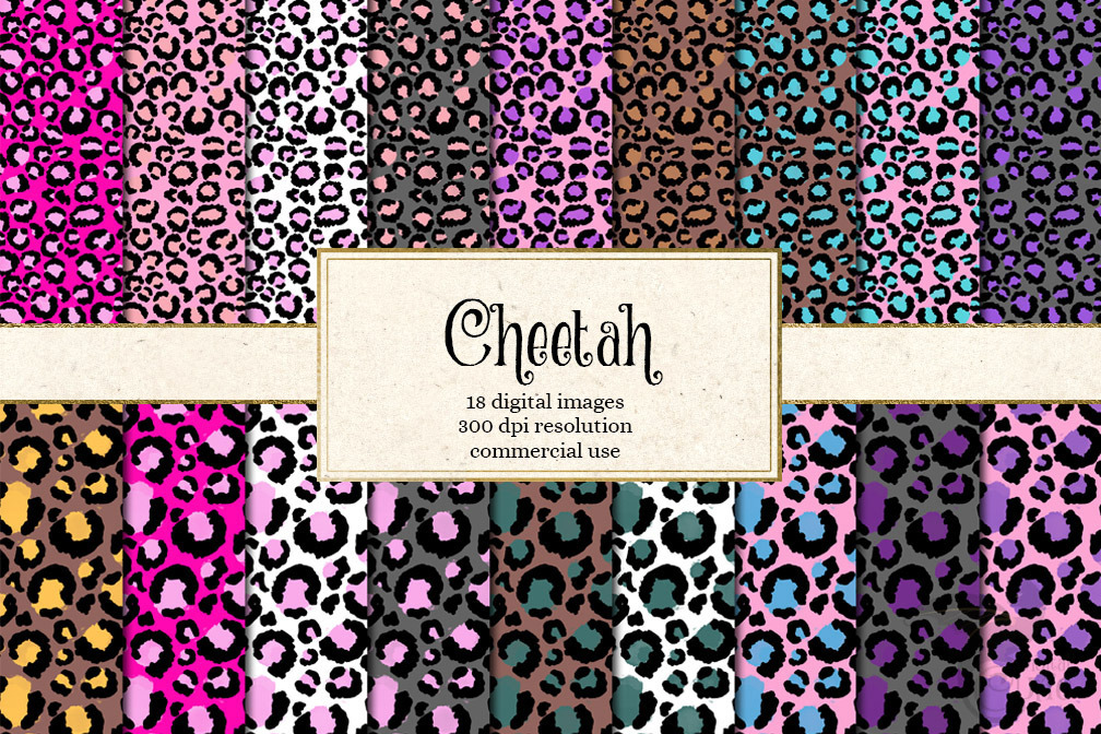 Cheetah Patterns, a Pattern Graphic by Digital Curio