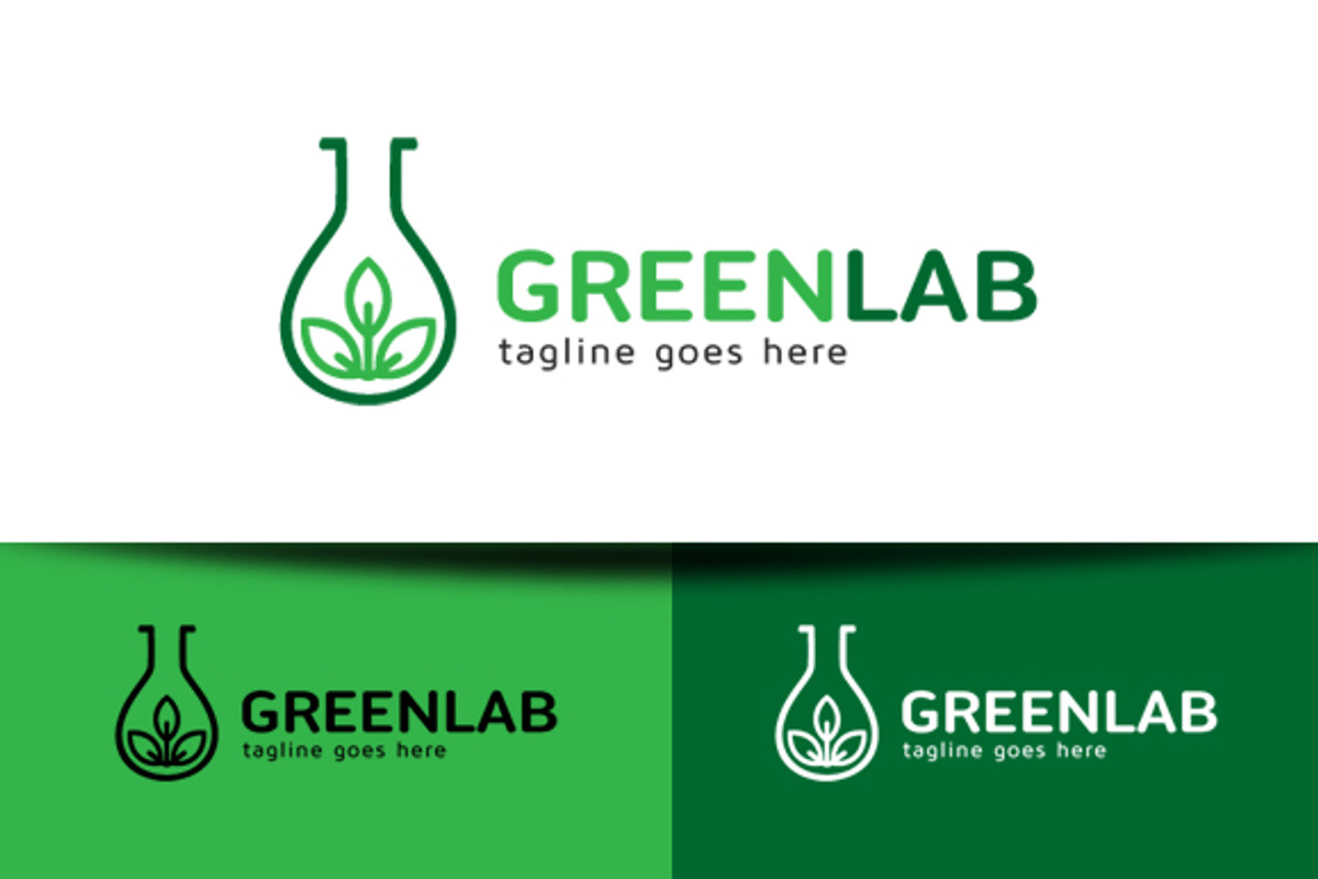 Green Lab Logo Template, a Branding & Logo Template by gunaonedesign