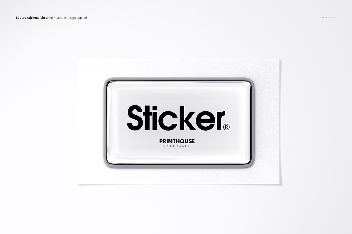 3D Epoxy Dome Stickers Mockup Set, a Household Mockup by creatsy5