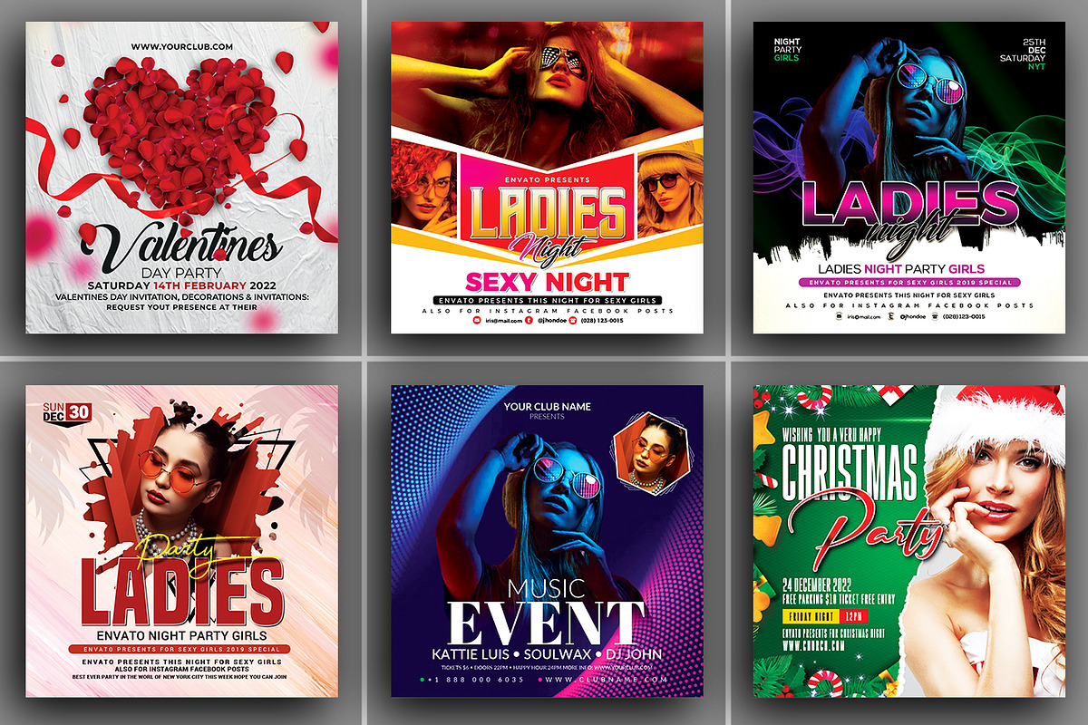 50+ Night Club Flyers Bundle, a Flyer Template by AfzaalGraphics