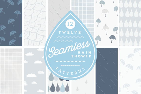 Rain Shower - Patterns, a Pattern Graphic by Shh! Maker Design