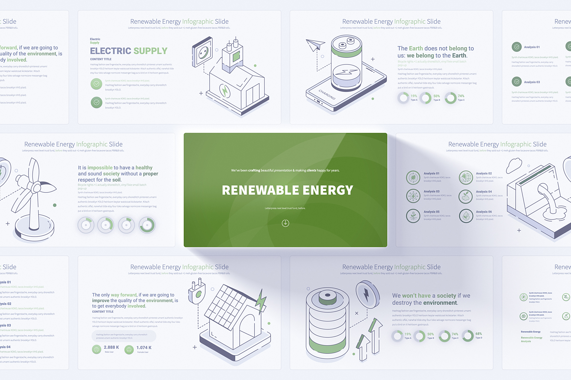 Renewable Energy PowerPoint Slides, a Presentation Template by Pulsecolor