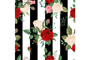 Roses seamless pattern. Background | Decorative Illustrations ...