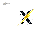 Flash X Letter Logo | Branding & Logo Templates ~ Creative Market