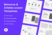 Behance & Dribbble Templates, an UI Kit Template by Digital_Fantasies