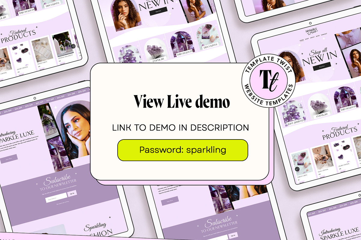 Luxury Ecom Squarespace Template | Creative Market